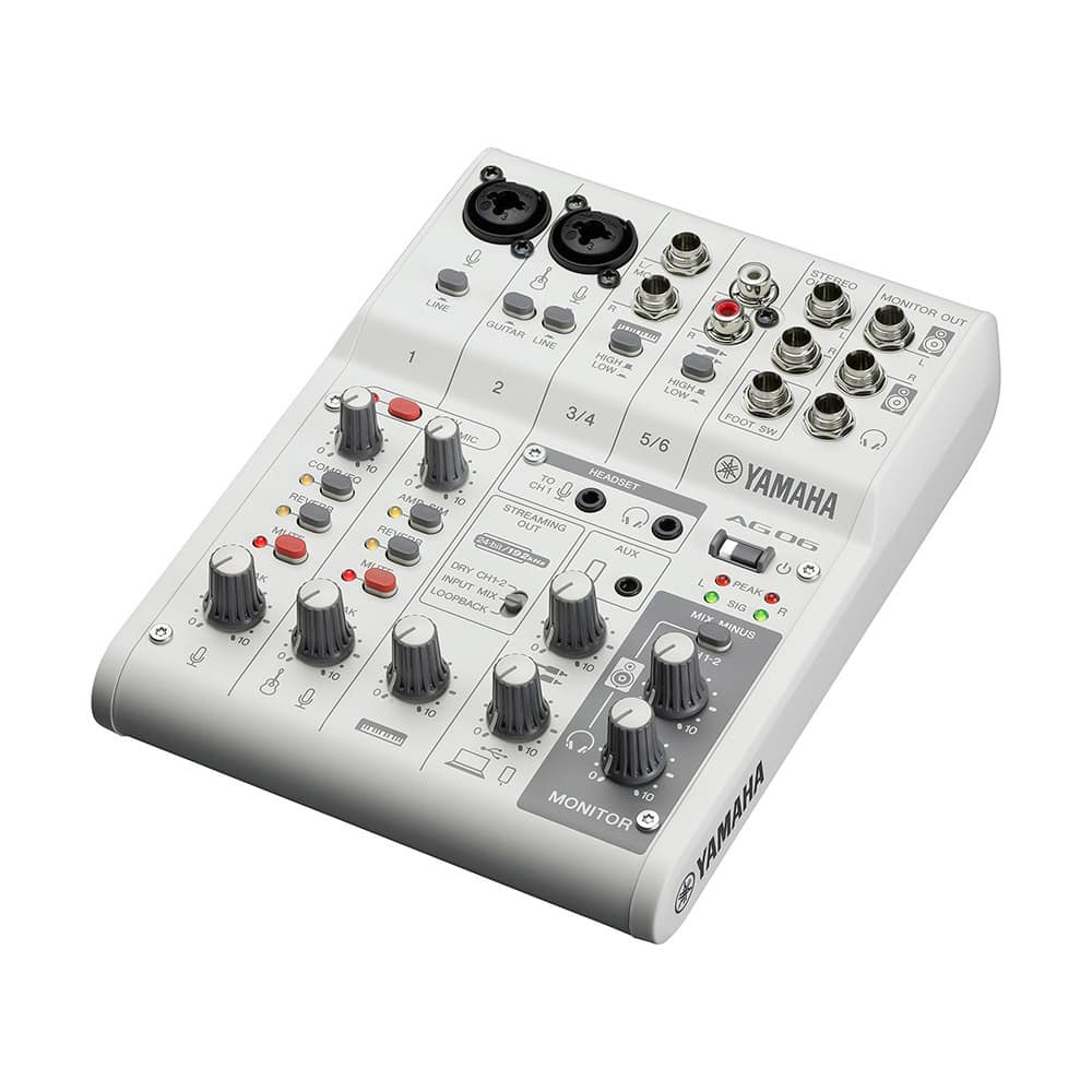 YAMAHA AG06 MKII White – SoundReload